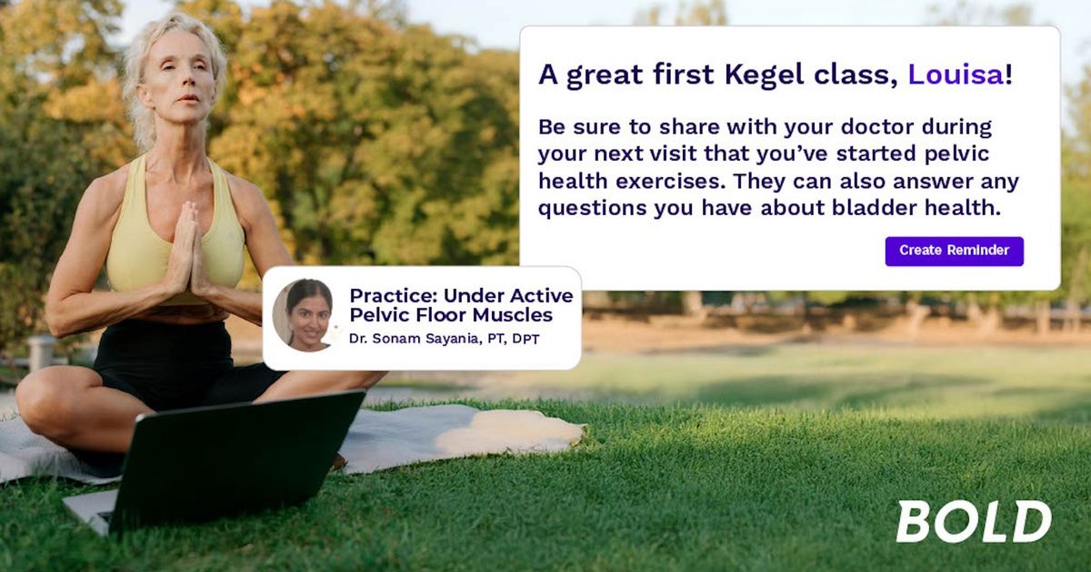 Introducing Bold’s pelvic health program: Improving bladder control ...